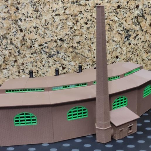 🏠 Model railroad round house shed circa 1900s European Spur n・ STL File ...