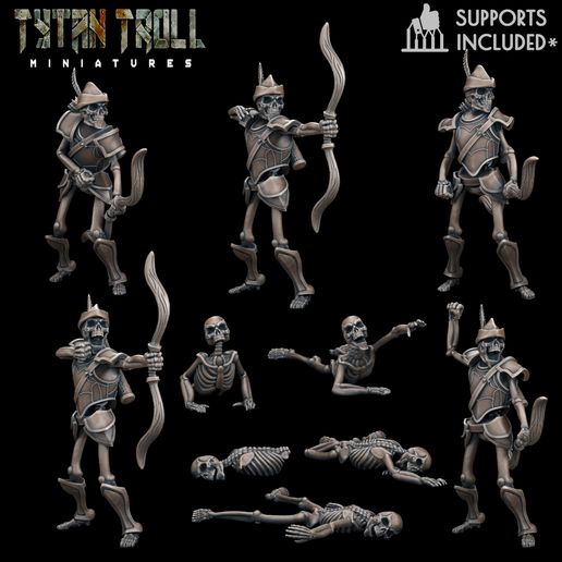 3D file Skeleton Pack [Pre-Supported] 💀 ・3D printable model to download ...