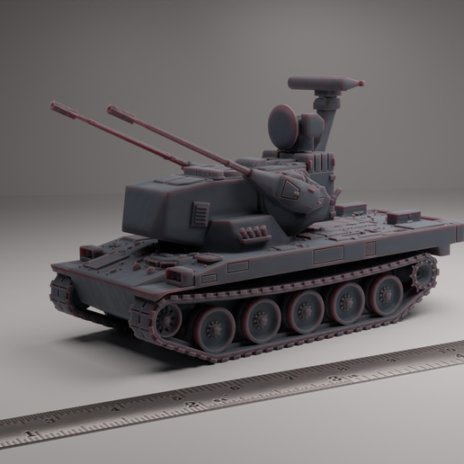 🪖 Type 87 AA・ STL File for ・Cults