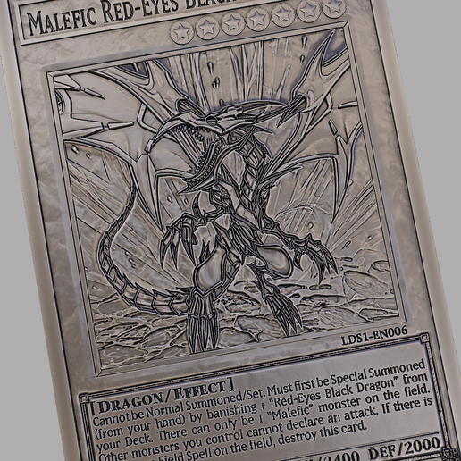 STL file malefic red-eyes black dragon - yugioh 🐉 ・3D printing idea to ...