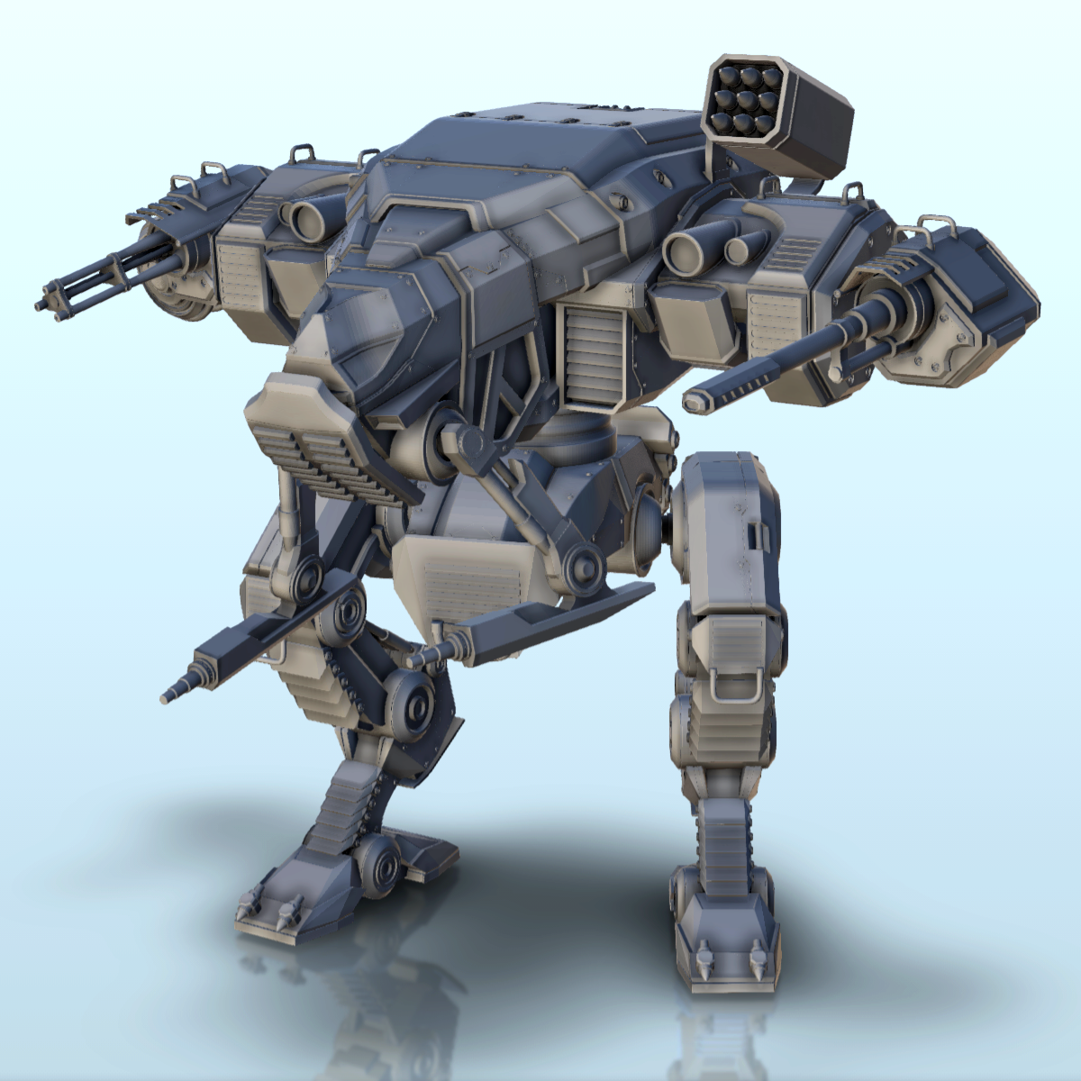 STL file Xoren combat robot (8) - BattleTech MechWarrior Warhammer ...
