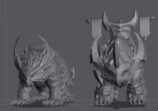 OBJ file Vicious Moonbeast and Slightly less viscious Umbraclaw 🎮 ・3D ...