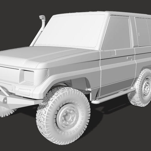 🚗 TOYOTA LC70 Bumper Snorkel Step Bars LEXAN・Free STL File for 3D ...