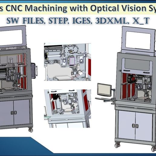 ⚙️ 4-Axis CNC Machining Machine with Optical Vision System and Laser ...