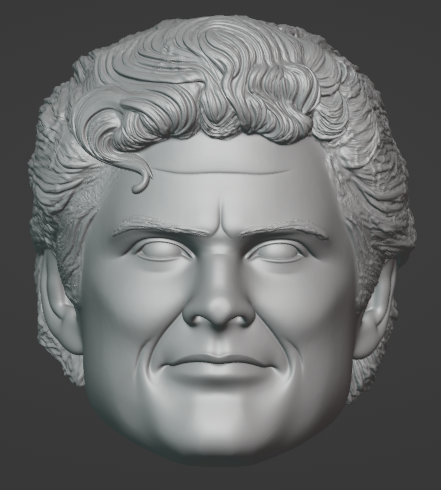 ️ Cabeza David Hasselhoff alias Michael Knight・Archivo STL para ...