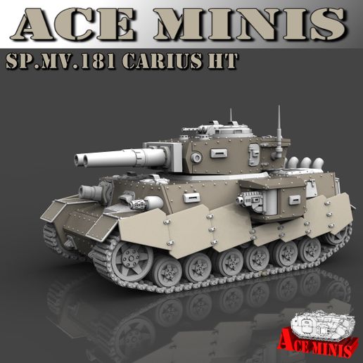 🪖 SP.MV.181 Carius Heavy Tank・ 3D File for ・Cults