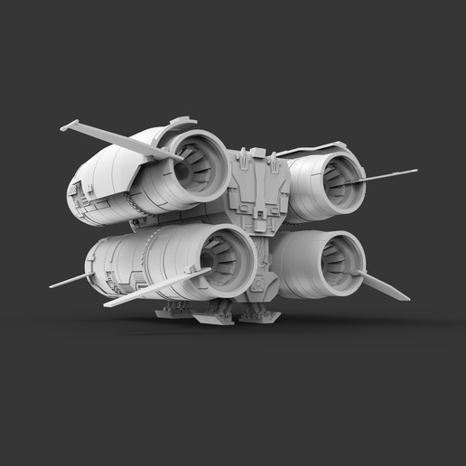 ⭐ Star Wars Quadjumper Starship 3D printing・ STL File for 3D printing・Cults