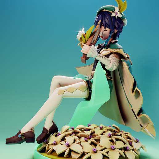 ♂️ Venti | Genshin Impact・ 3D File for 3D printing・Cults
