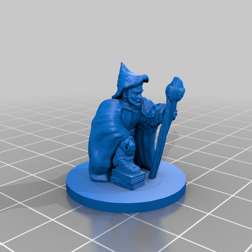📚 Gnome Wizard Magnus (28mm)・Free STL File for ・Cults