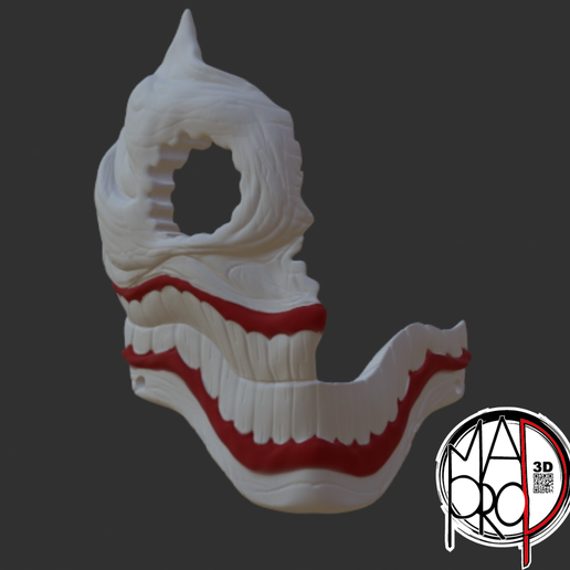 STL file Aira Shiratori Mask from Dandadan | Acrobatic Silky 🪖 (3MF)・3D ...