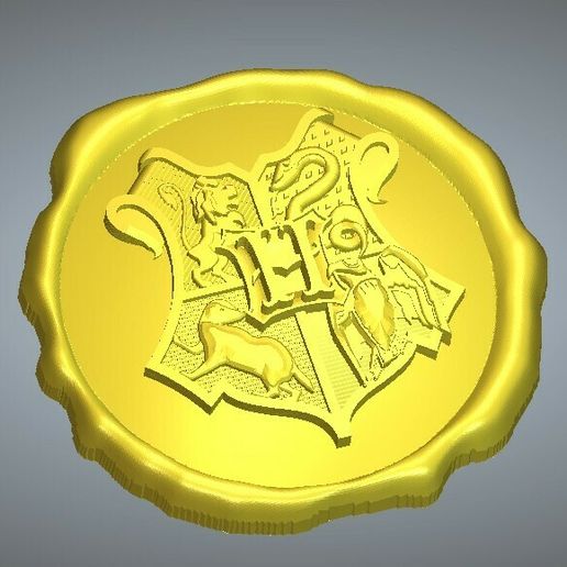 🦭 Harry Potter Acceptance Letter Hogwarts mail seal・ STL File for 3D ...