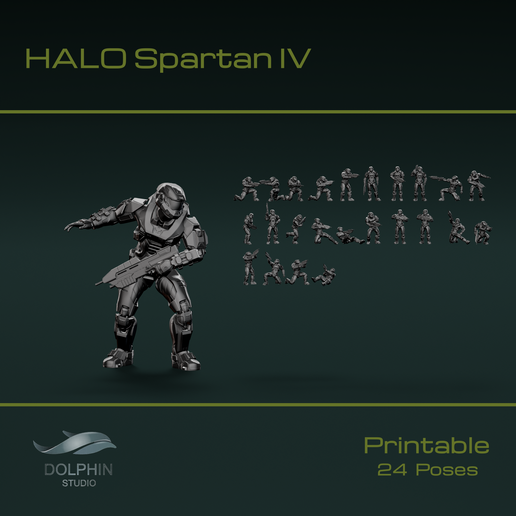 😇 Halo Spartan IV・ 3D File for 3D printing・Cults