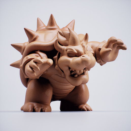 🤴 Clay/Stone Koopa king Mario bros - King Koopa with Clay/Stone finish ...