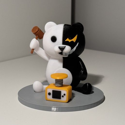 3D file MONOKUMA (DANGANRONOPA) 🐉 ・3D print design to download・Cults