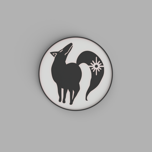 3MF file Fox’s Sin of Greed – Ban Coaster 💬 ・3D printer design to ...
