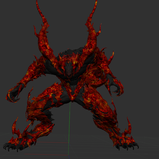 STL file ifrit final fantaisie 🐉 ・3D print design to download・Cults