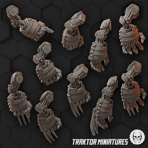 🎲 Mk Hex Cyborg Gauntlets・ 3D File for 3D printing・Cults
