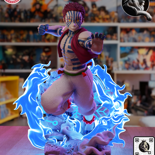 🗡️ Akaza - Demon Slayer・ 3D File for 3D printing・Cults