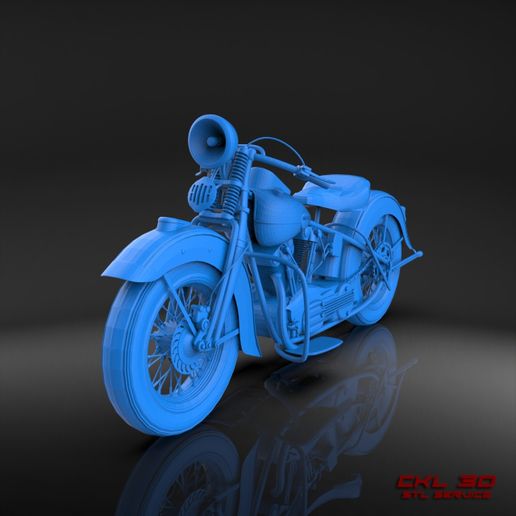STL file Harley Davidson F 1946 STL PRINTABLE 🏍️ ・Model to download and ...