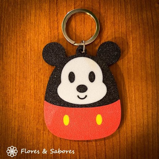 mickey mouse 3d keyring
