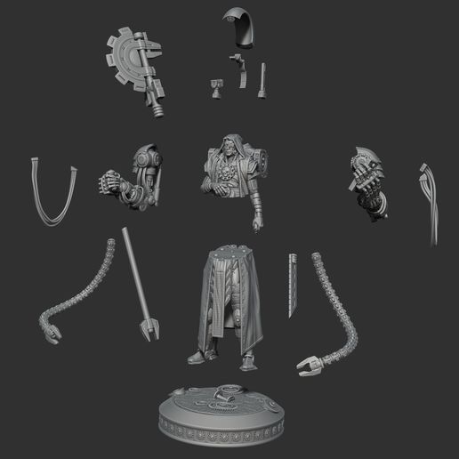 ⛪️ Engineer Priest・ STL File for 3D printing・Cults