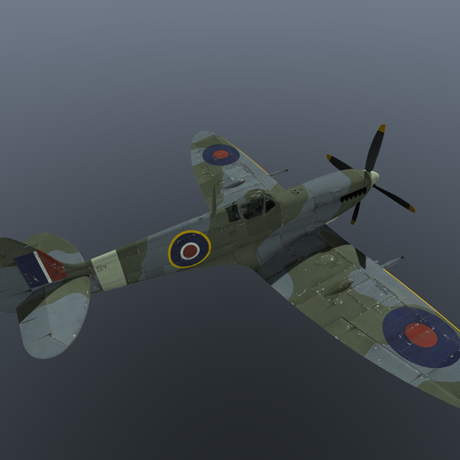🚁 Spitfire LF Mk IX・ STL File for 3D printing・Cults