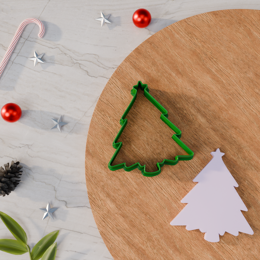 Archivo STL gratuito Classic Christmas Tree Cookie Cutter 🎄 ・Idea de ...
