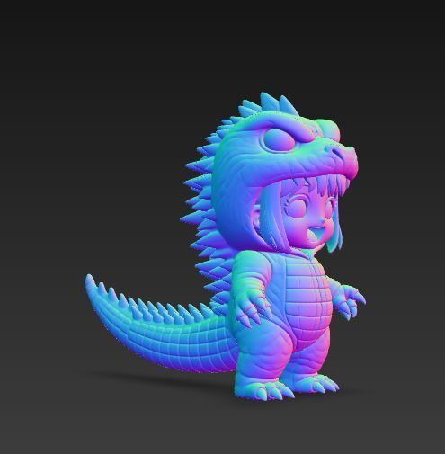 🇯🇵 godzilla anime chibi pack X 4・ STL File for 3D printing・Cults