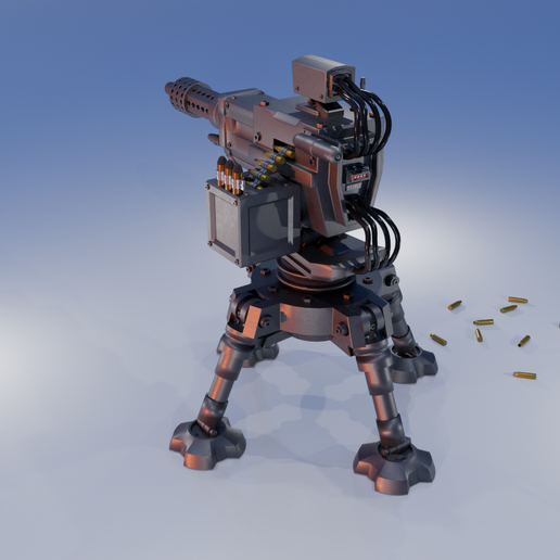 🔫 Automatic turret・ STL File for 3D printing・Cults