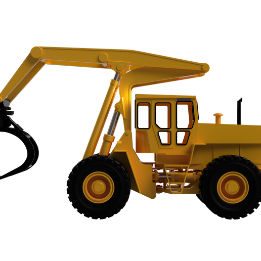 🌆 1641H high rise grapple loader HO scale 1:87・ STL File for 3D ...