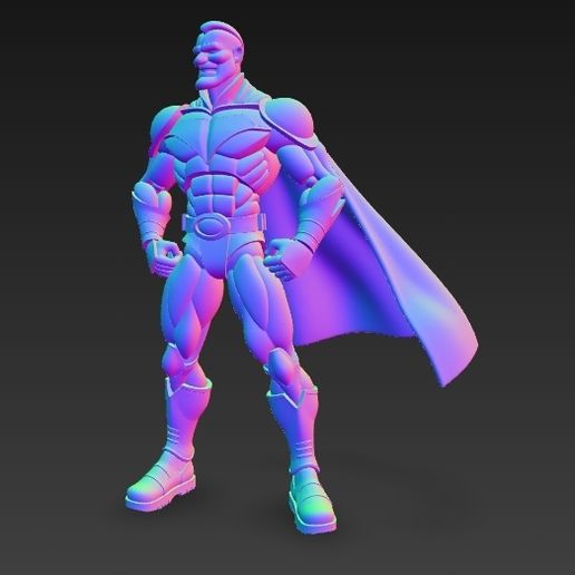 🦸 Classic Superhero – Comic-Style Action Hero 3D Model・ STL File for 3D ...