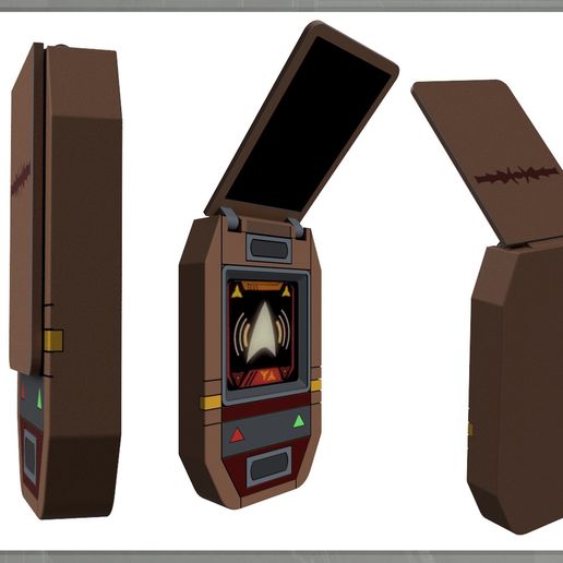 ⭐ Klingon Communicator Lower Decks・ 3D File for 3D printing・Cults