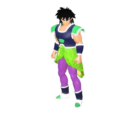 🐉 BROLY Goku DRAGON BALL Z DB SUPER DOWNLOAD RIGGED 3D MODEL FBX OBJ ...