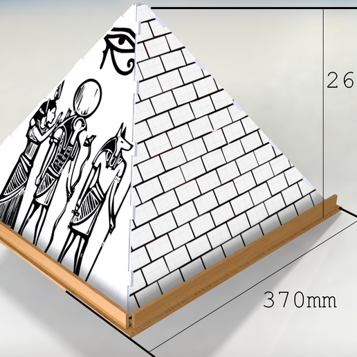 🇪🇬 EGYPTIAN PYRAMID・ 3D File for 3D printing and CNC machining - Laser ...