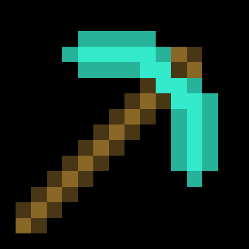 how to draw minecraft diamond pickaxe