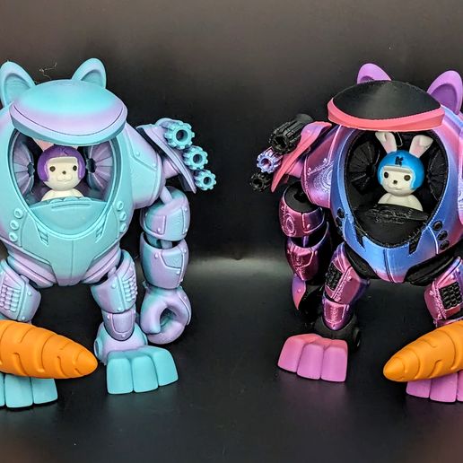 🤖 Bunny Bot.・ STL File for 3D printing・Cults