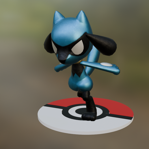 🫵 RIOLU - IF I CATCH YOU YOURE SO F POSE!・ STL File for 3D printing・Cults