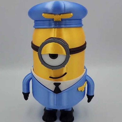 👹 Minion Pilot by pieces to assemble and get multicolor figure・ STL ...