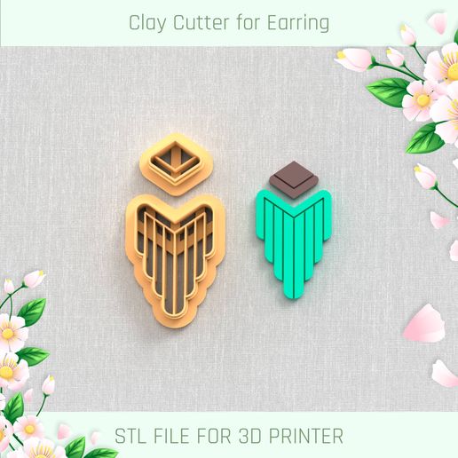 3D file Macrame Earring D Clay Cutter 💍 ・Template to download and 3D ...