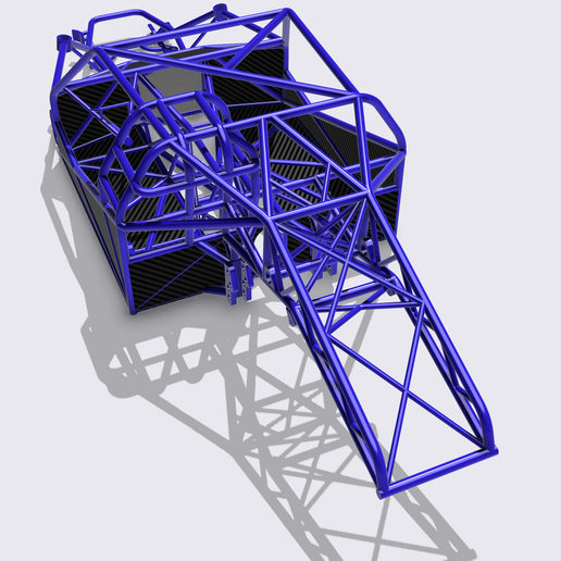 👽 Pro Mod Chassis 3 piece Big Tire with Floors N firewall・ STL File for ...