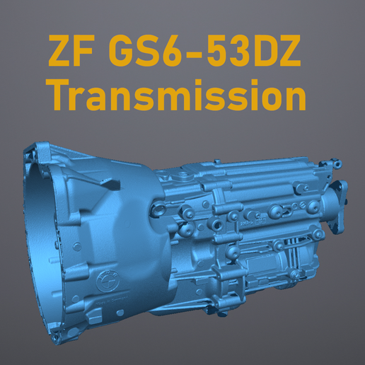 🔧 ZF GS6-53DZ Transmission・ STL File for 3D printing and CNC machining ...