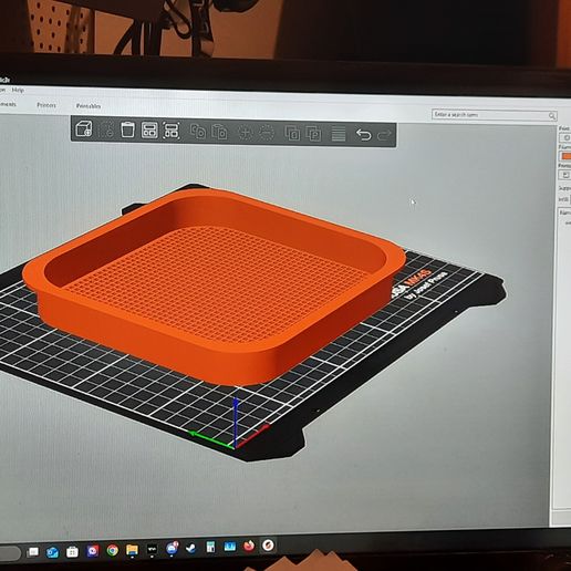 🟪 Sieve for square pot. (Mesh width 3mm)・Бесплатный STL для 3D-печать・Cults