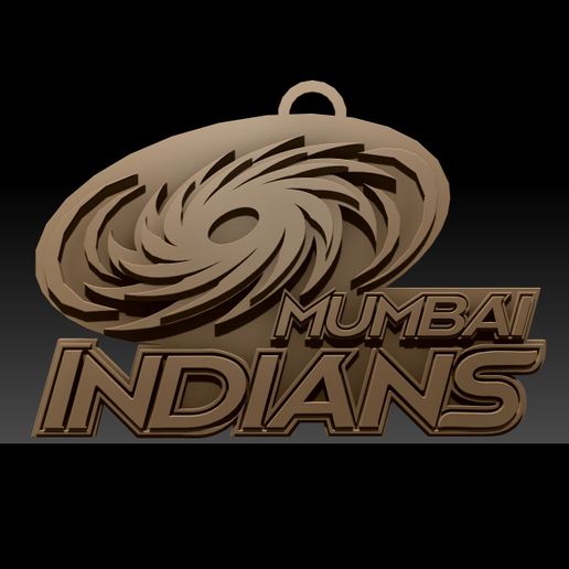3D file IPL Mumbai Indians keychan badge color printable 📛 ・3D print ...