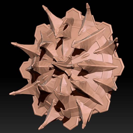 🛡️ Spiked Shield - Demons Souls・ STL File for 3D printing・Cults