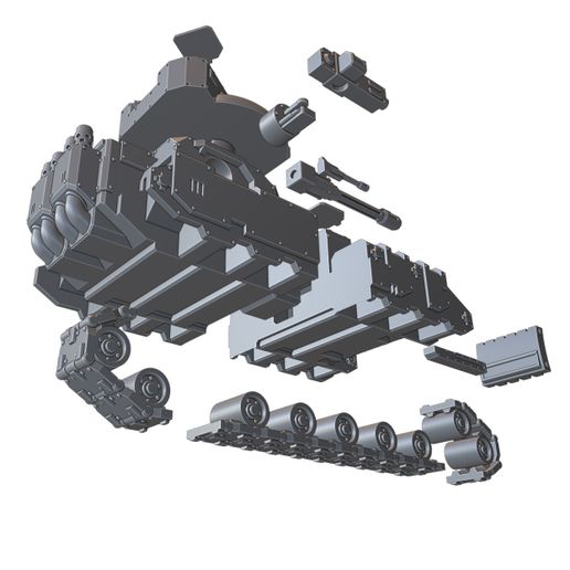 🪖 Bulwark Heavy Tank・ 3D File for 3D printing・Cults