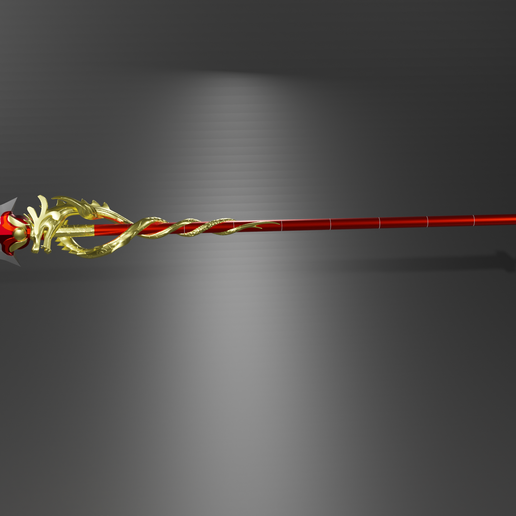 🐉 genshin impact Dragon Bane lance 3D print model・ STL File for 3D ...