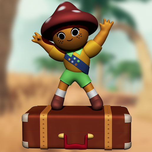 🧳 Peak Game Scout Character on Luggage 3D Model – STL (Aggro Crab ...
