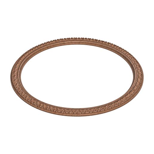 🏵️ Rosette No. 178 - Ornamental Circular Frame STL with Leaf Scroll ...