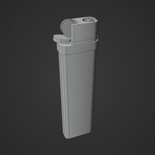 🍽️ Low-poly Lighter・ STL File for 3D printing・Cults