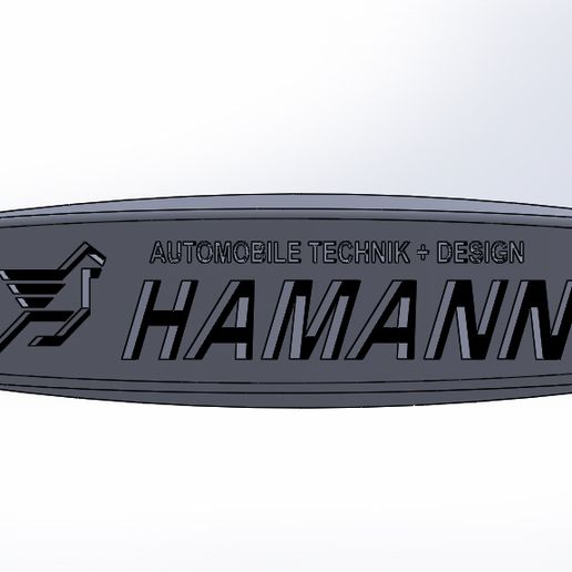 👽 Hamann 1 logo・ STL File for 3D printing・Cults